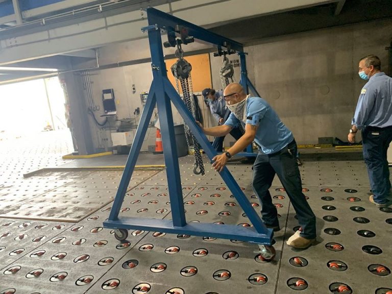 Custom Fabricated Scale Gantry for Scale Cleanout - Premier Scales ...